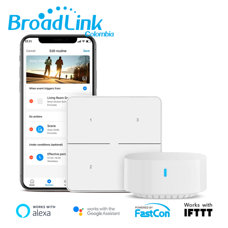 Botonera Inteligente BroadLink SR3-4Key - BroadLink Colombia